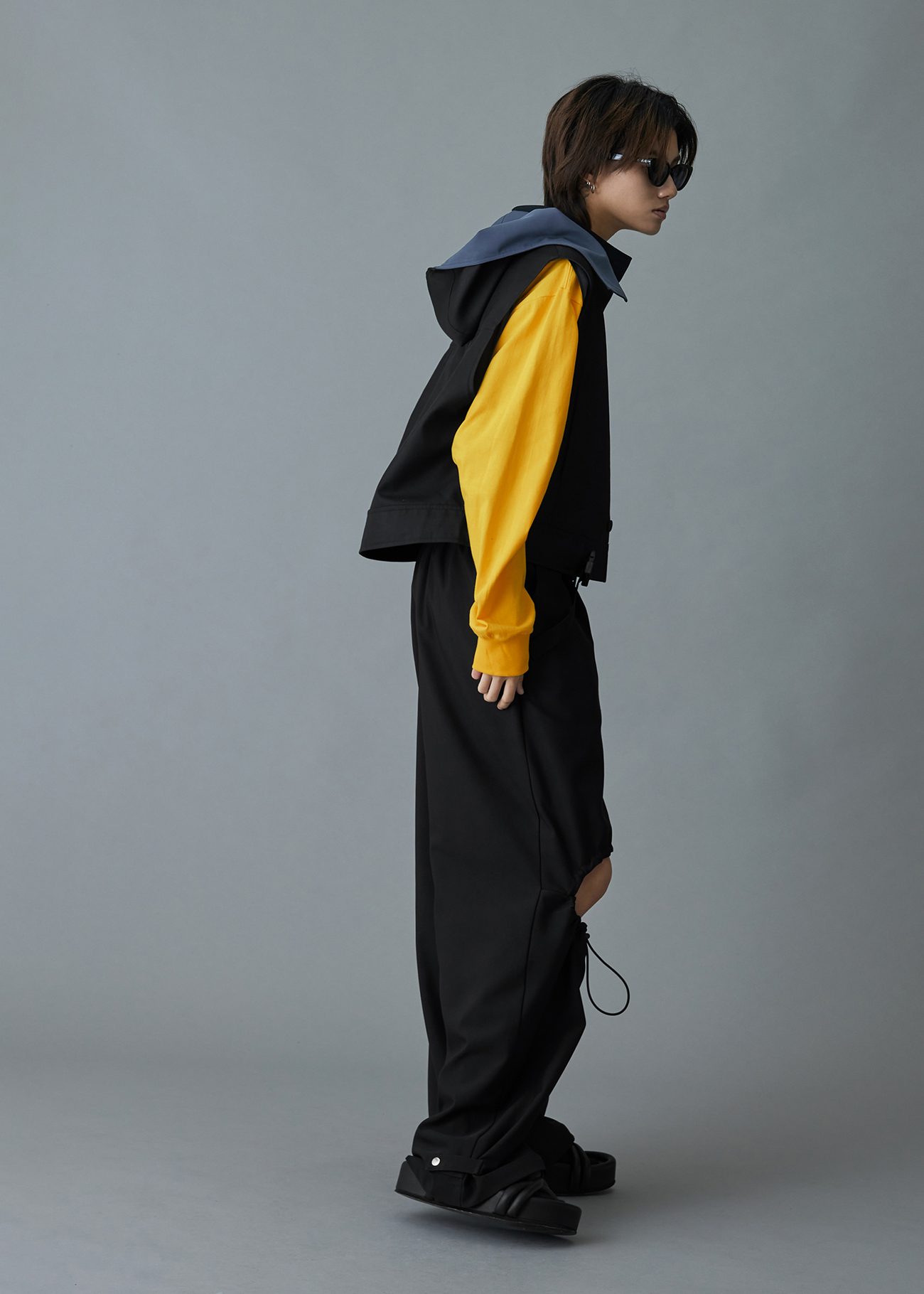 Cut Out Drawstring Pants